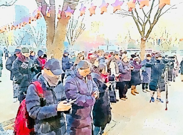 '시대의 마굿간, 고난 현장'에서 부른 성탄 새벽송